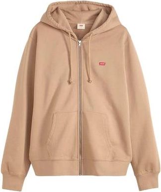 Levi's Rei&szlig;verschluss Hoodie - Beige