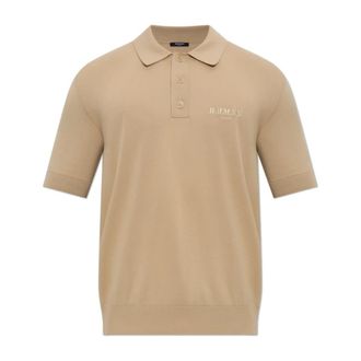 Balmain Besticktes Vintage Polo - - Tops - Herren - Beige - S