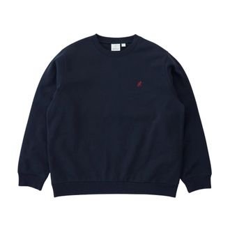 Gramicci One Point Crew Sweatshirt - - Sweatshirts & Hoodies - Herren - Blau - S