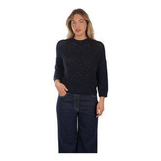 PESERICO Damen, Strickwaren, Blau, 3XSGr&ouml;&szlig;e