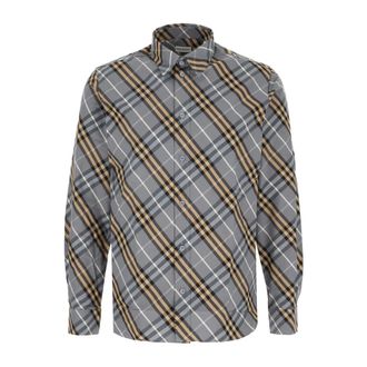 Burberry Homme, Chemises, Multicolore, Taille: XL Robert Cotton Poplin Shirt
