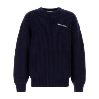 Marine Serre Homme, Pulls, Bleu, Taille: XL Pull &agrave; Demi Cardigan Col Rond Tricot&eacute;