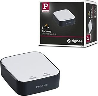 Paulmann 50135 Smart Home Zigbee Gateway Bridge Smik Wei&szlig;/Anthrazit Kunststoff Steuerzentrale