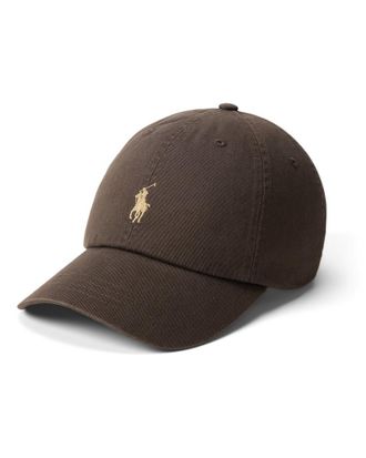 Ralph Lauren Cap aus Baumwoll-Twill mit Pony-Stickerei in