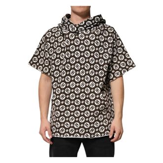 Dolce & Gabbana Kurzer Kapuzenpullover - - Sweatshirts & Hoodies - Herren - Braun - XL