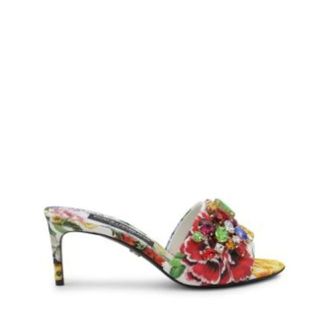 Dolce & Gabbana Femme, Chaussures, Multicolore, Taille: 36 EU Sandales ornées de fleurs