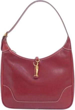 Herm&egrave;s Sac bandouli&egrave;re vintage doccasion - Femme - Pre-owned - Rouge - Taille: ONE Size