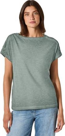 Cecil 3226142 T-Shirt, Dark Balmy Kaki, XL Femmes