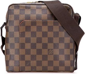 Louis Vuitton Hobo Bags - Damier Ebene Olav PM - Gr. unisize - in Braun - für Damen