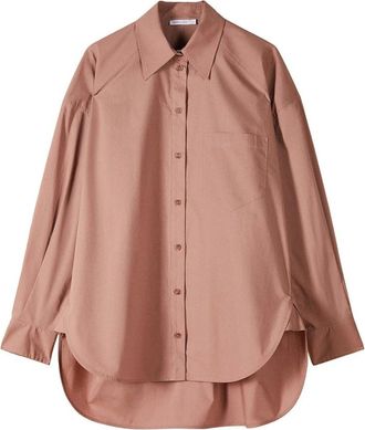 Patrizia Pepe Femme, Blouses et Chemises, Orange, Taille: 36 FR Camicia Logato