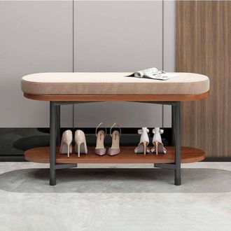 Generic Schuhregalbank Mit Kissen, Moderne Aufbewahrungsbank for Den Eingangsbereich for Schlafzimmer Und Wohnzimmer, Gepolsterter Flur-Organizer Im Modernen 