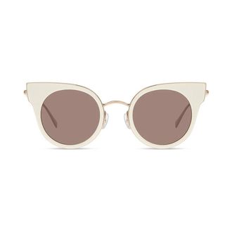 Max Mara Cat-eye Sonnenbrille- Creme - Creme - - Accessories - Herren - Beige - ONE SIZE