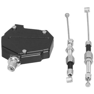 Generic Motorrad-Stunt-Zugkabelhebel, CNC-Aluminium-Ersatz f&uuml;r Motorr&auml;der, Rot (B (schwarz))