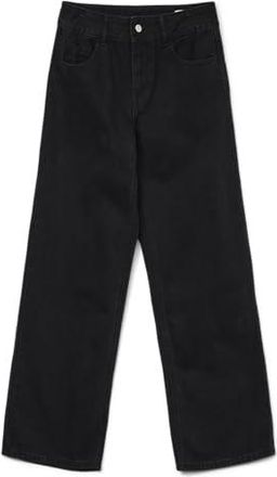 Vero Moda Vero Moda Awrena Mr Wide Jeans Li1110 Noos, Denim Noir, 23 W/30 L pour Femme