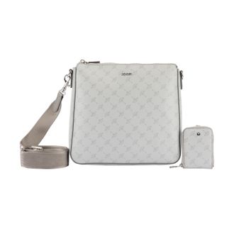 Joop Umh&auml;ngetasche JOOP cortina 1.0 jasmina shoulderbag mvz, Damen, Gr. B/H/T: 25cm x 25cm x 6cm, frost grau, Lederimitat, Taschen Umh&auml;ngetasche, Handtasch