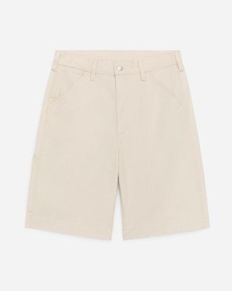 Arket Jeansshorts Im Workwear-Look -Wei&szlig;