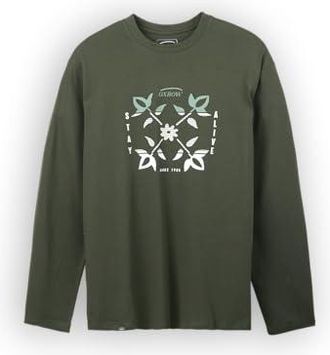 Oxbow Tee-shirt manches longues eco CROSS Hiver 2025 Manches longues, Col rond, Motif sur lavant
