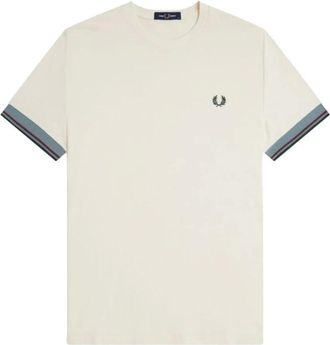 Fred Perry Homme, Tops, Beige, Taille: L T-Chemises