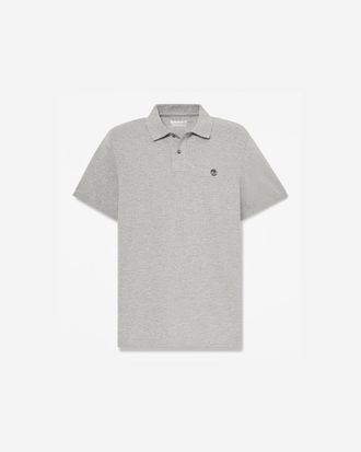 Timberland Oyster River Kurzarm-Polohemd in regul&auml;rer Passform f&uuml;r Herren in Grau, Herren, Grau, Gr&ouml;&szlig;e