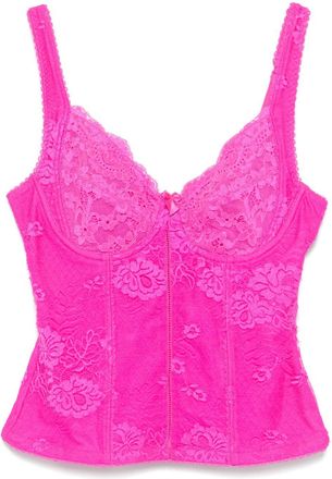 Balenciaga Top mit U-Ausschnitt - Rosa