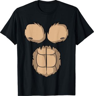 monkä Affe Affenbrust Oberkörper Affen Kostüm T-Shirt