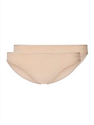 Skiny Damen Rio Slip 2er Pack Advantage Micro br&eacute;silien, Beige, 36 (Lot de 2) Femme