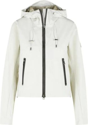 Moncler Femme, Vestes, Blanc, Taille: 42 FR Lasanca Hooded Jacket