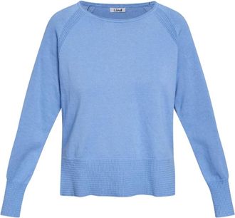 Lind Femme, Pulls, Bleu, Taille: 44 FR Pulls &agrave; col rond