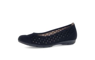 Gabor Damen Klassische Ballerinas, Frauen Flats,klassisch elegant,Ballerinen,Halbschuhe,Sommerschuhe,Slipper,Ballet-Flats,schwarz,37.5 EU / 4.5 UK
