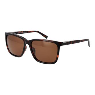 Timberland Braune Plastiksonnenbrille