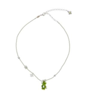 Yvmin Yvmin, Femme, Accessoires, Vert, Taille: ONE Size Mini Pendentif Ours Floqu&eacute;