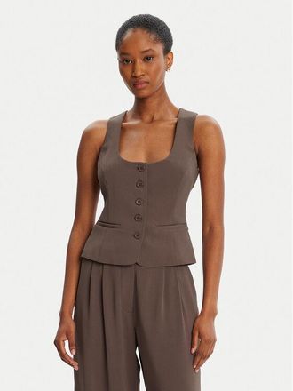 Bardot Bardot Weste Azilla Button 60003TB Braun Regular Fit