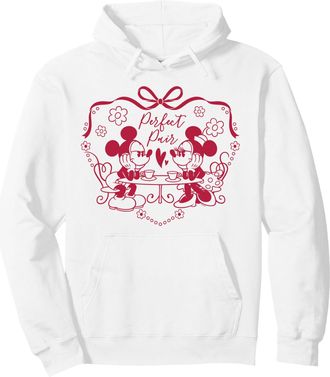 Disney Mickey & Minnie Perfect Pair Coquette Valentines Day Pullover Hoodie
