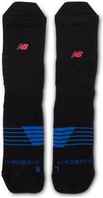 New Balance Unisexe Basketball Crew Socks 1 Pair en Noir/Bleu, Nylon, Taille XL