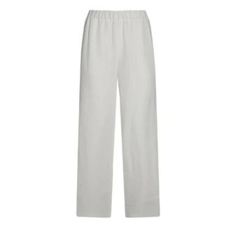 Fabiana Filippi Femme, Pantalons, Blanc, Taille: 40 FR Pantalon blanc en lin et viscose &agrave; taille &eacute;lastique