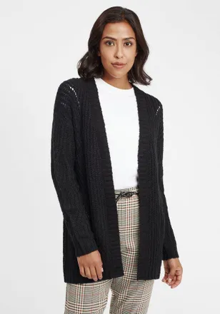 Oxmo Strickjacke OXClea Cardigan in Ajour-Strickmuster
