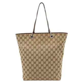 Gucci Sac port&eacute; &eacute;paule pr&eacute;-poss&eacute;d&eacute; en toile GG - Femme - Pre-owned - Beige - Taille: ONE Size