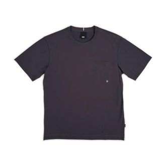 Duno Blau Herren T-Shirt Technischer Stoff Tasche - - Tops - Herren - Blau - XS