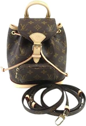 Louis Vuitton Pre-owned Montsouris Mini Monogram Backpack - Homme - Pre-owned - Brun - Taille: ONE Size