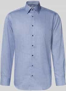 Eterna Regular Fit Freizeithemd mit Kentkragen