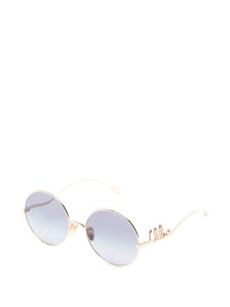 Chlo&eacute; CH0372S Round Metal Sunglasses - Gold
