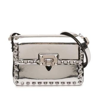 Valentino Sac bandouli&egrave;re Rockstud23 Pre-owned - Femme - Pre-owned - Gris - Taille: ONE Size