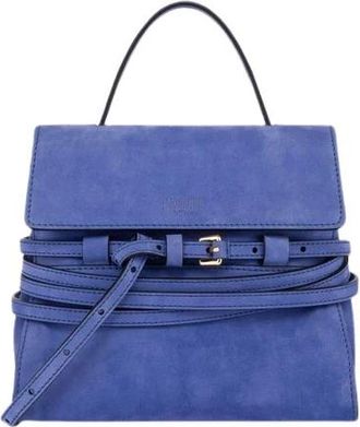 Moschino Femme, Sacs, Bleu, Taille: ONE Size Tie Me Small Hand Bag