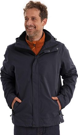 Killtec Herren Funktionsjacke mit abzippbarer Kapuze Xenios, schwarz, XXL, 23646-000