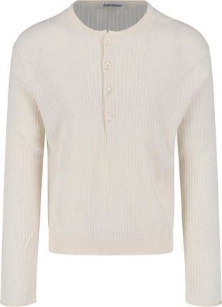 Our Legacy Pull Col Rond - Blanc