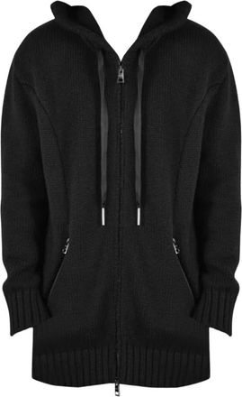 La Haine Inside Us Langer Kapuzen-Cardigan - - Knitwear - Herren - Schwarzk - M