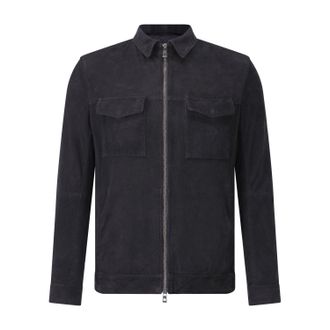 GMS-75 Overshirt aus Veloursleder