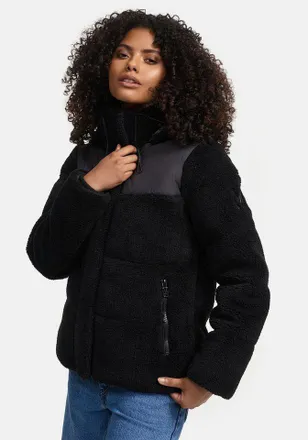 Marikoo Winterjacke Kaguraa warme Teddyfell Sherpa Jacke
