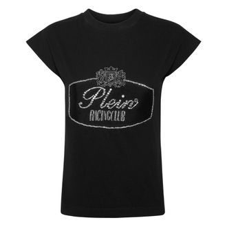 Philipp Plein Femme, Tops, Noir, Taille: 38 FR T-Chemises