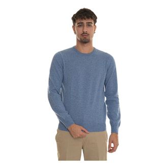 Gran Sasso Woll-Kaschmir-Viskose-Pullover - - Knitwear - Herren - Blau - 3XL